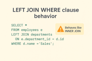 How a WHERE Clause Can Break Your LEFT JOIN — and How to Fix It - Daily ...