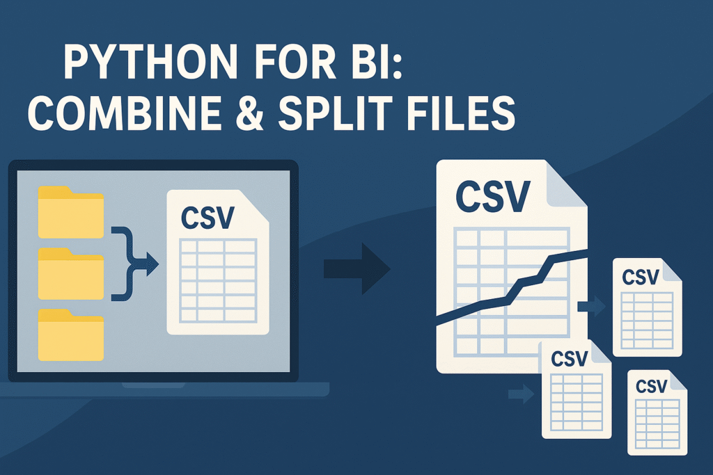 Handling Large Datasets with Python: Combining and Splitting Files Made Easy - Daily BI Talks